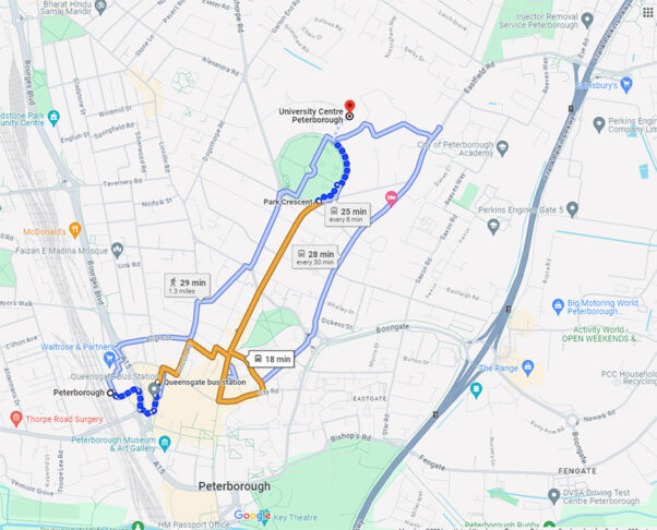 Buses and Transport - University Centre Peterborough
