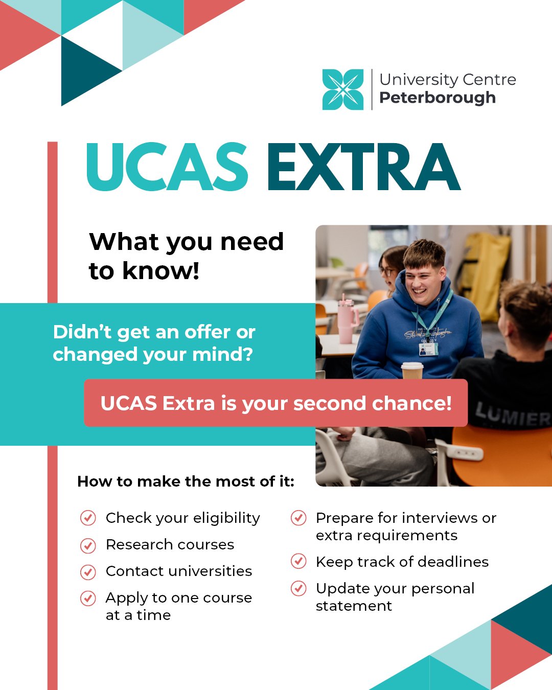 Countdown to UCAS Extra - University Centre Peterborough